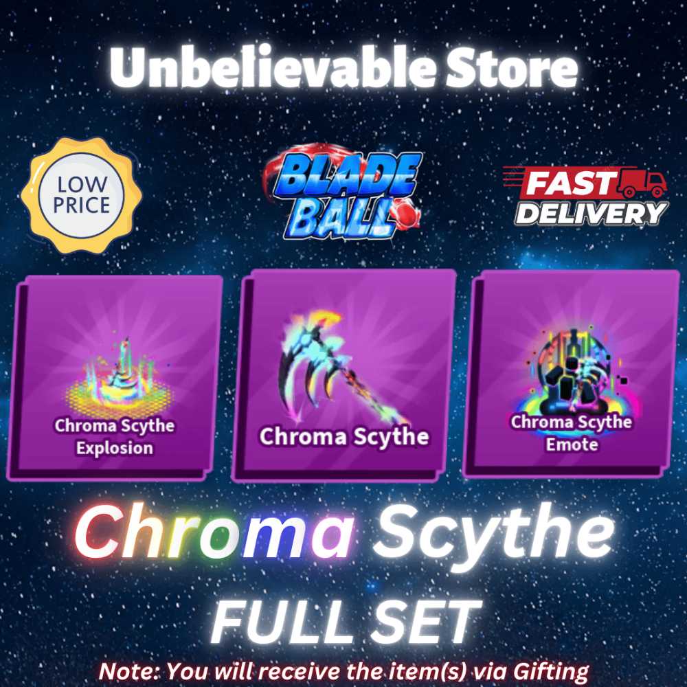 Chroma Scythe (Full Set) - Blade Ball