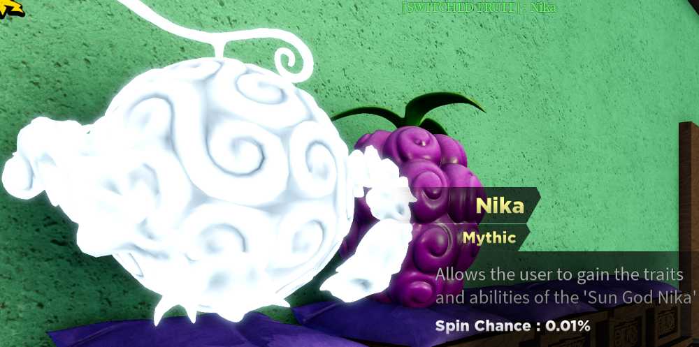 [Fruit Battlegrounds] Nika Fruit | Starter | Unverified Account