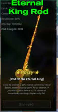 Eternal Kings Rod Materials| 2x Golden Pearl + 3x Inferno Wood