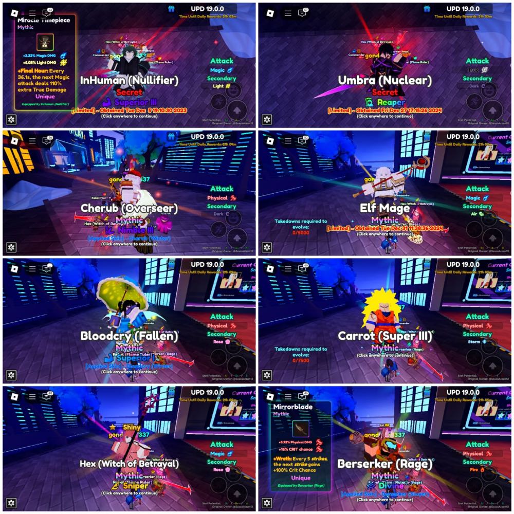 [ anime adventure ] level 155 umbra ( nuclear ) - secret - unique ...