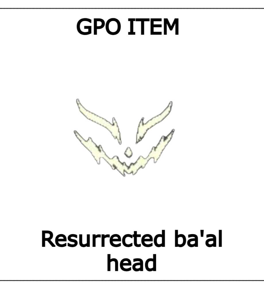 ⭐ Resurrected ba'al head ⭐ (GPO)