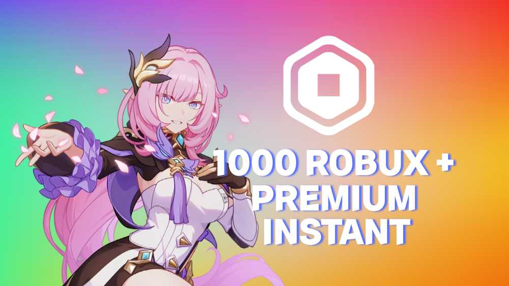 ROBLOX 1000 PREMIUM INSTANT ROBUX