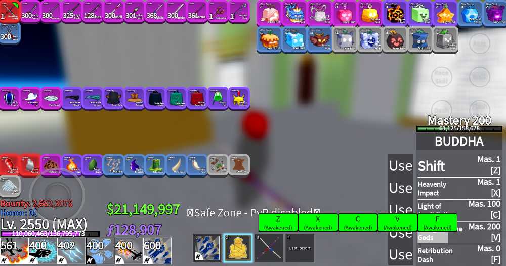 [Blox Fruits]Lvl 2550+GODHUMAN+CDK+ rainbow haki+ V3Human+ Fully ...