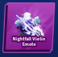 nightfall violin emote emote - blade ball
