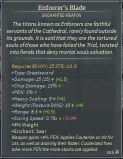 Enforcer's Blade Sear