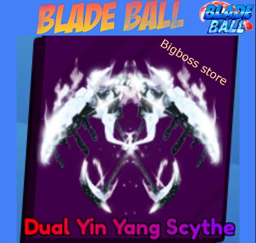 Dual Yin Yang Scythe - Blade Ball
