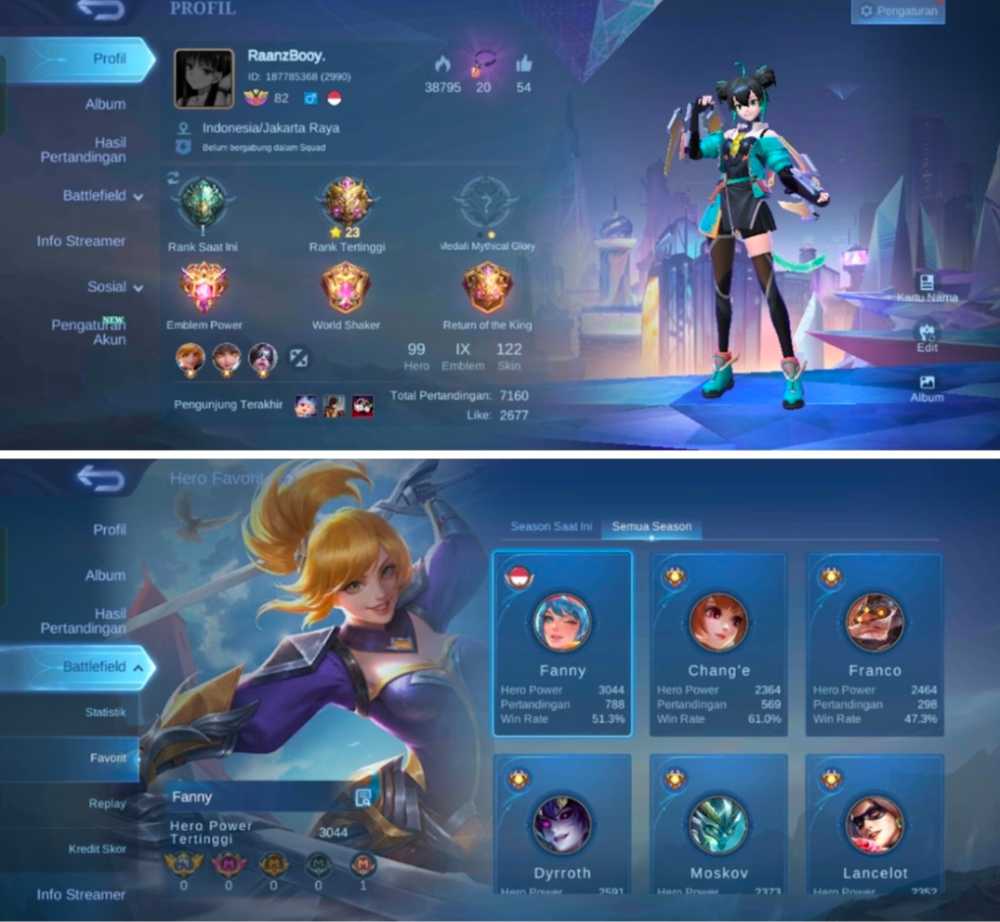 HERO 99|EMBLEM ALL MAX|SKIN 122|EPIC LIMITED SELENA VIRUS|2 EPIC SHOP|M ...