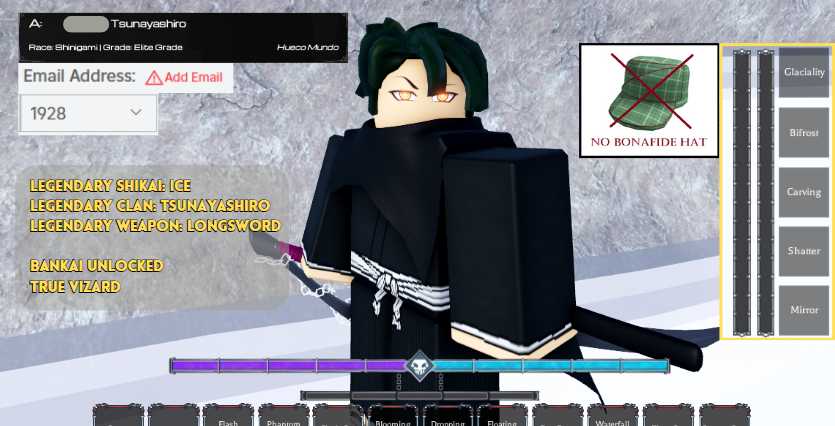 TYPE SOUL True Vizard (Auto Delivery / Ice / Bankai Unlocked / Leg Clan ...