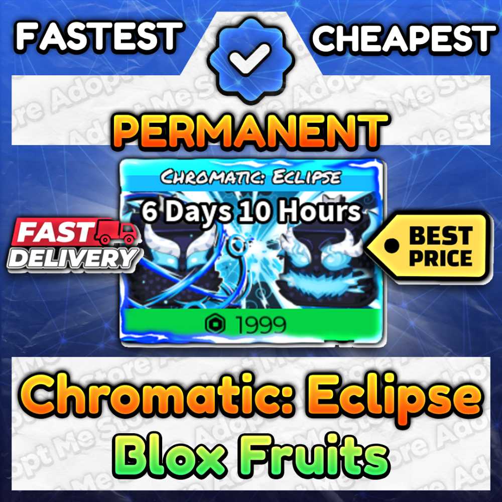 Chromatic Eclipse - Blox Fruits | ⭐️ 100% SAFE - QUICKEST - CHEAPEST ⭐️