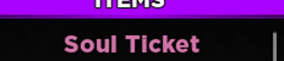 Soul Ticket (For reset ur slot character) *Type Soul*