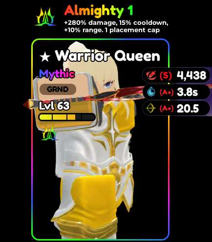 Almighty Warrior Queen EVO Lvl.66 Cha Hae-In Evolved Roblox - Anime ...