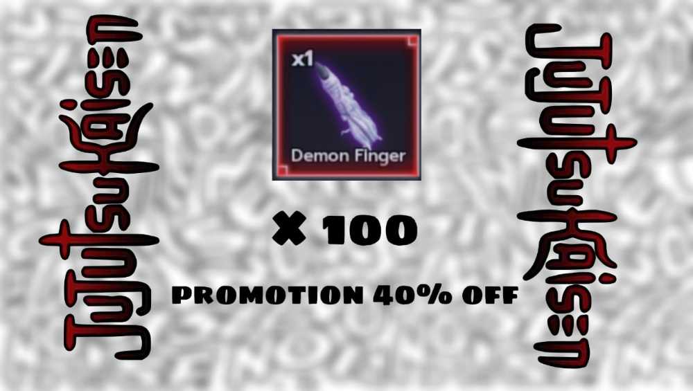 (40%)×100 Demon Finger - [ Jujutsu Infinite ]item trade