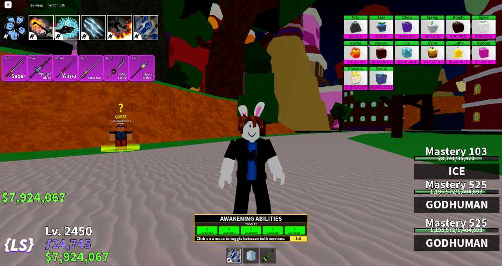 [ Cheap ] Blox Fruits Max Level Account (2450) + Godhuman - Fast Delivery