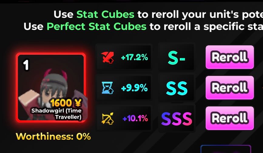 [INSTANT DELIVERY] Shadowgirl / Homura Evo S- SS SSS Stats - Anime ...