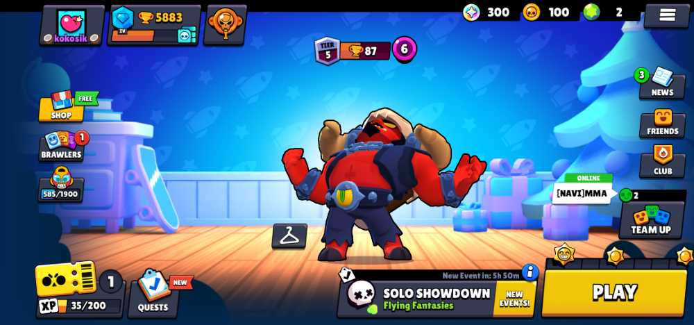 [AND/IOS] (44 SKINS/9 EPICS) 40 BRAWLER | 5883 TROPHY KENJI+AMBER - 8 ...