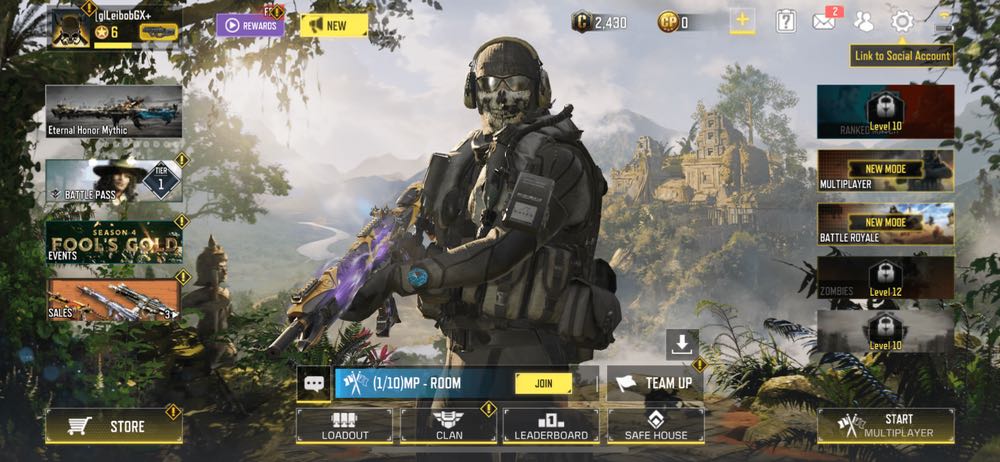 FRESH CODM ACCOUNT WITH GHOST STEALTH + LEGENDARY M4 BLACK ROYAL GOLD ...