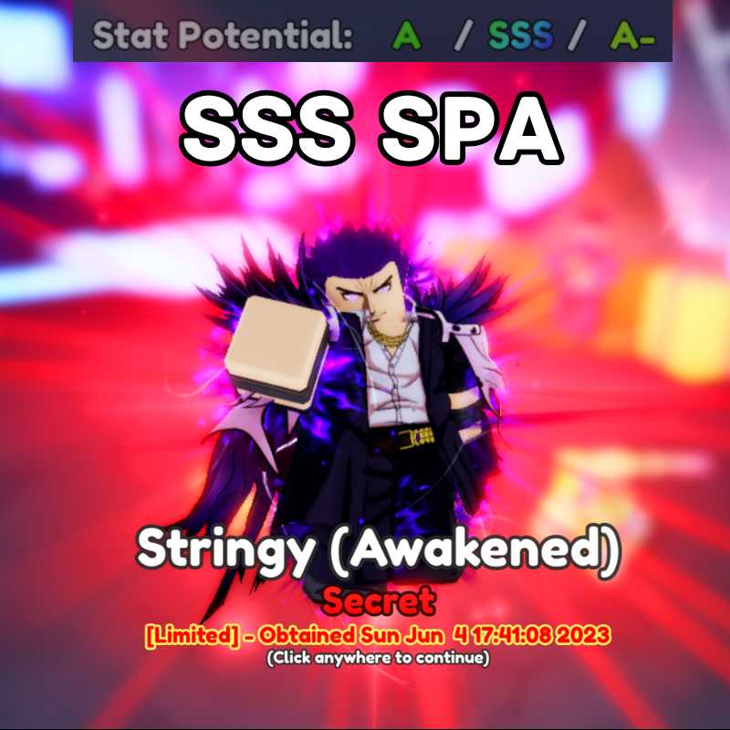 A715String SSS SPA 10.5% - Anime Adventures - Instant Delivery