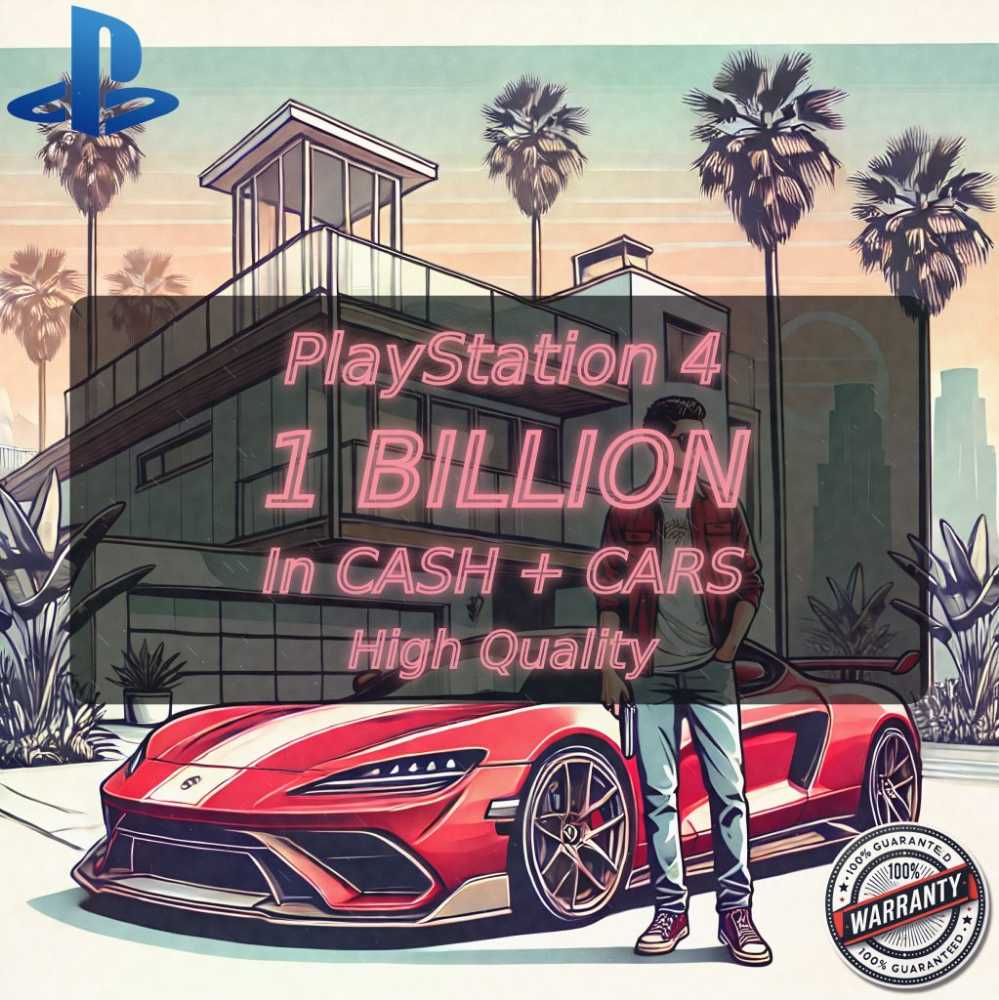 [PS4] 1 Billion CASH + CARS 1-10 RP Level ⭐ GTA 5 Online (Total Assets ...