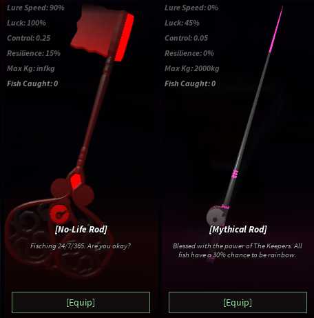 fisch New ACCOUNT No Life Rod +Rod of the Depths + 2x Exp LV.500 5,700,000 Cash Unverified ...