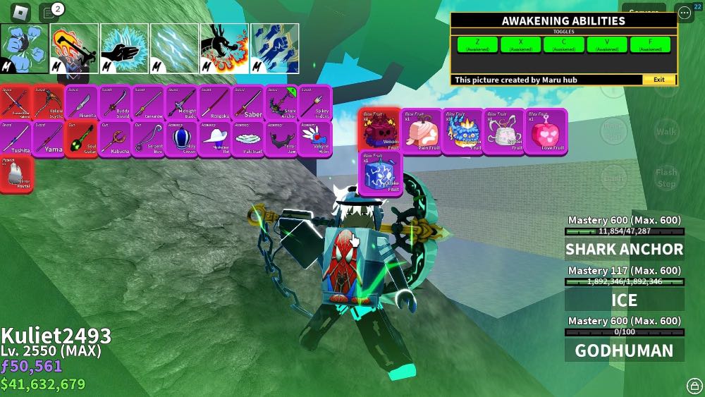 Blox Fruits | Mink V4 T10 | Shark Anchor | Hallow Scythe | Cursed dual ...