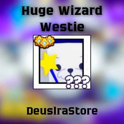 Huge Wizard Westie / PS99 - Pet Simulator 99 - Pet 99 - With Mailbox Fast