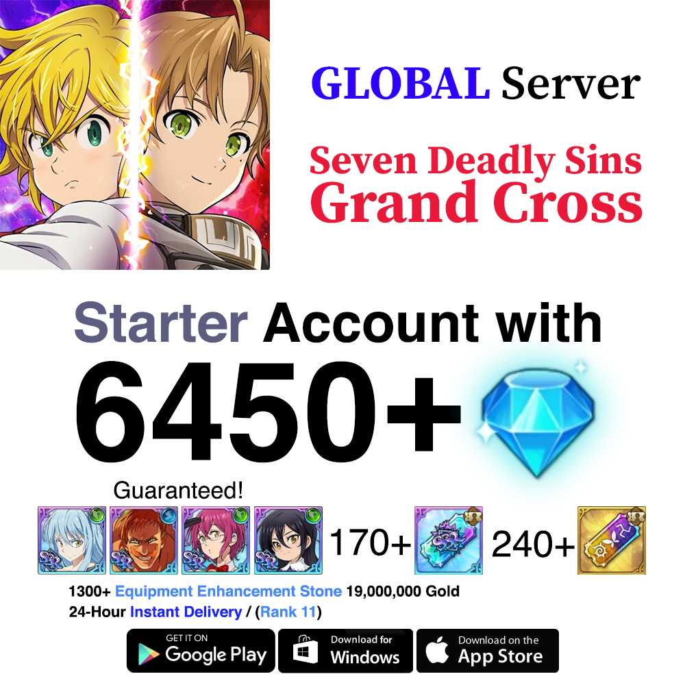 [GLOBAL] Demon Lord Rimuru + 6450+ Diamonds Seven Deadly Sins 7DS Grand ...