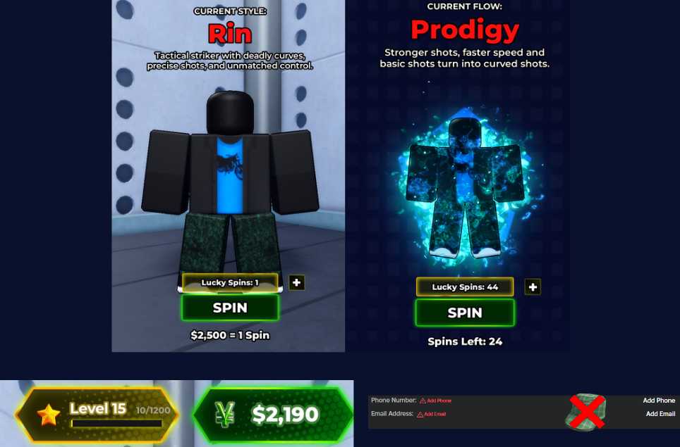 ROBLOX Blue Lock: Rivals (Rin Prodigy)