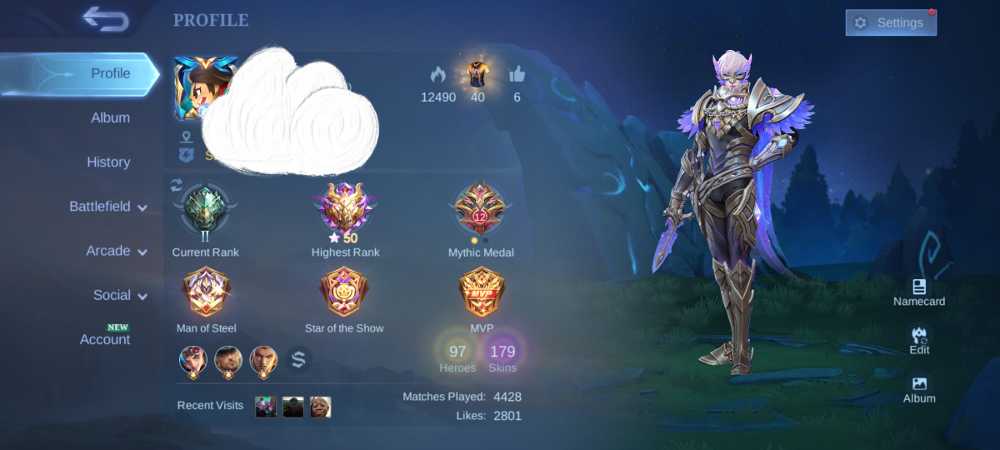 179 Skins. 140 Magic Core. 1 Collector. 13 Epic and Others