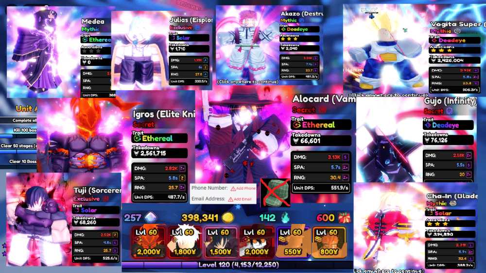 Anime Vanguards Sale15%Alocard(Evo)Ethereal /Igros(Evo)Ethereal /Gujo ...