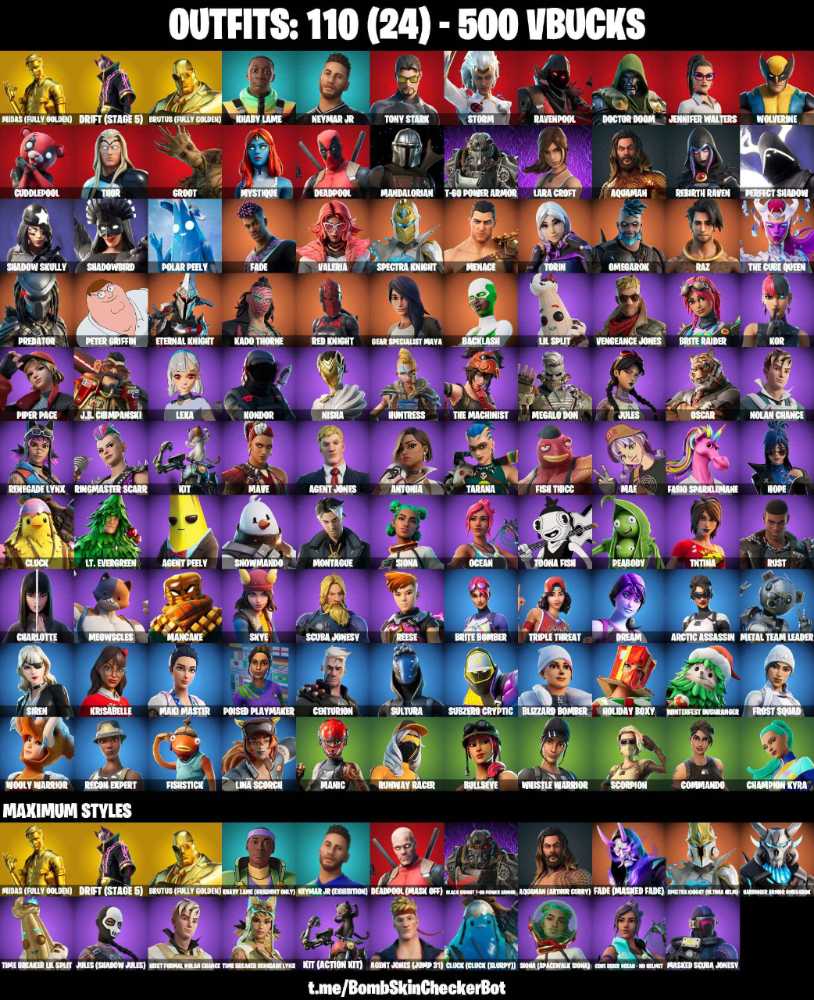 110 SKINS+LEVIATHAN AXE+BACKLASH+RAVENPOOL+CUDDLEPOOL+MANDALORIAN+LARA ...