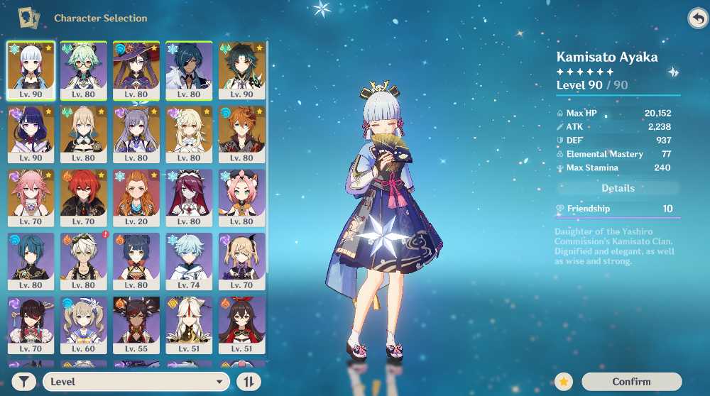 CODE 368 | ASIA AR 57 19x5 Ayaka c2 + Black Sword, Childe c1, Xiao ...