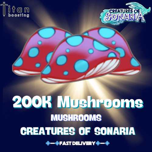 200000 / 200K MUSHROOMS | Creatures Of Sonaria COS Creatures and ...
