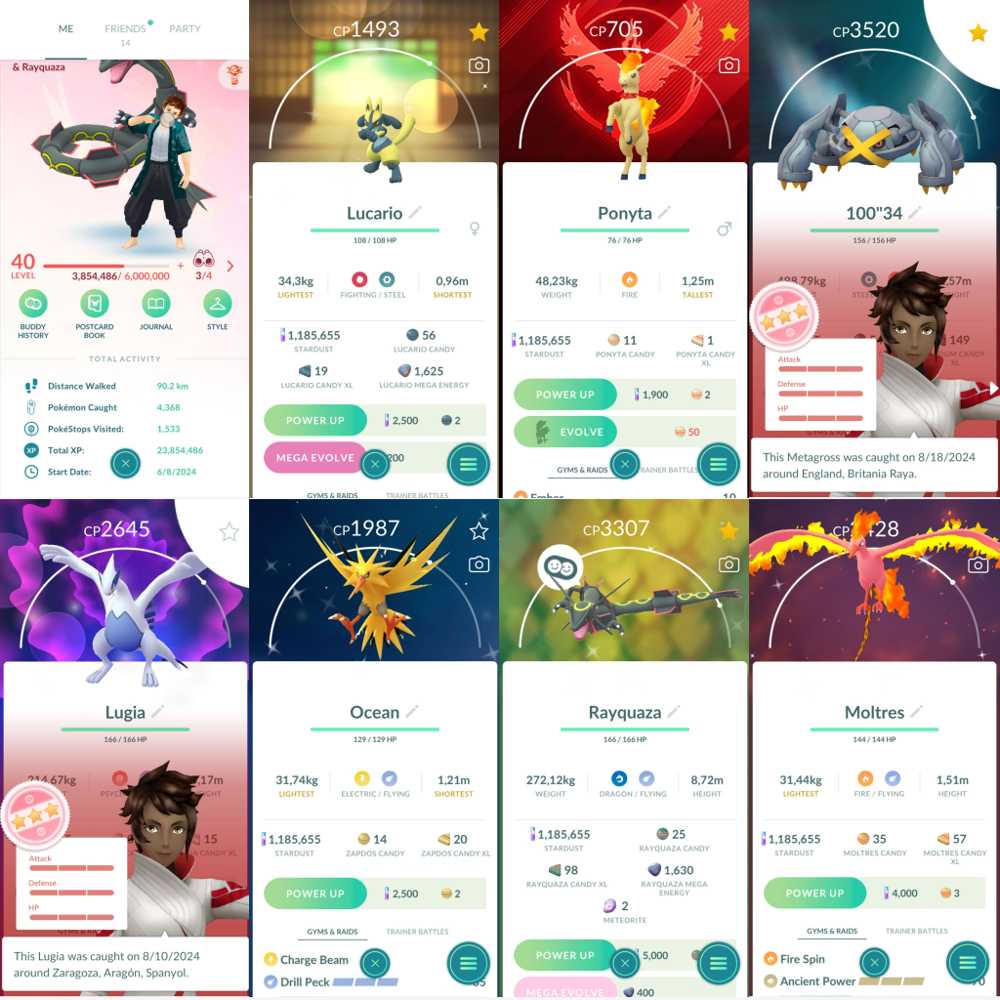 1268 LV40 Lugia100 Sp Bg: Ponyta, necrozma Shiny: mega Rayquaza, mega ...