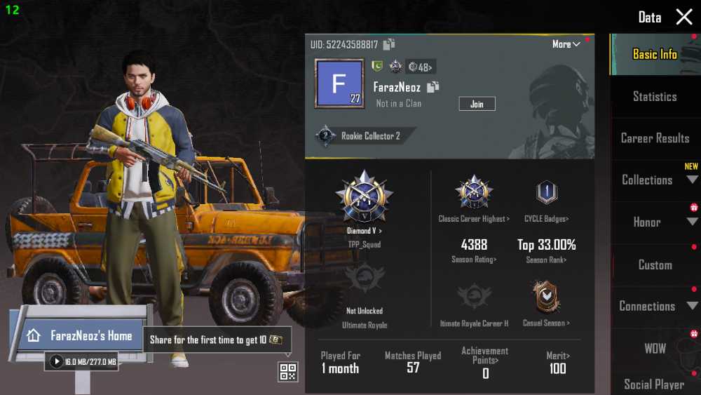 Ultimate PUBG Mobile Global Account Diamond 26 Rank Full Access Middle ...
