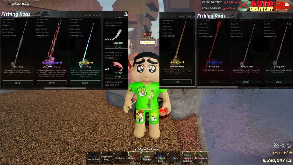 F01Fisch:Level 616 9M C$⭐Sky Stone 20 ⭐ordinary 400+ ⭐Aurora 41⭐Abyssal ...