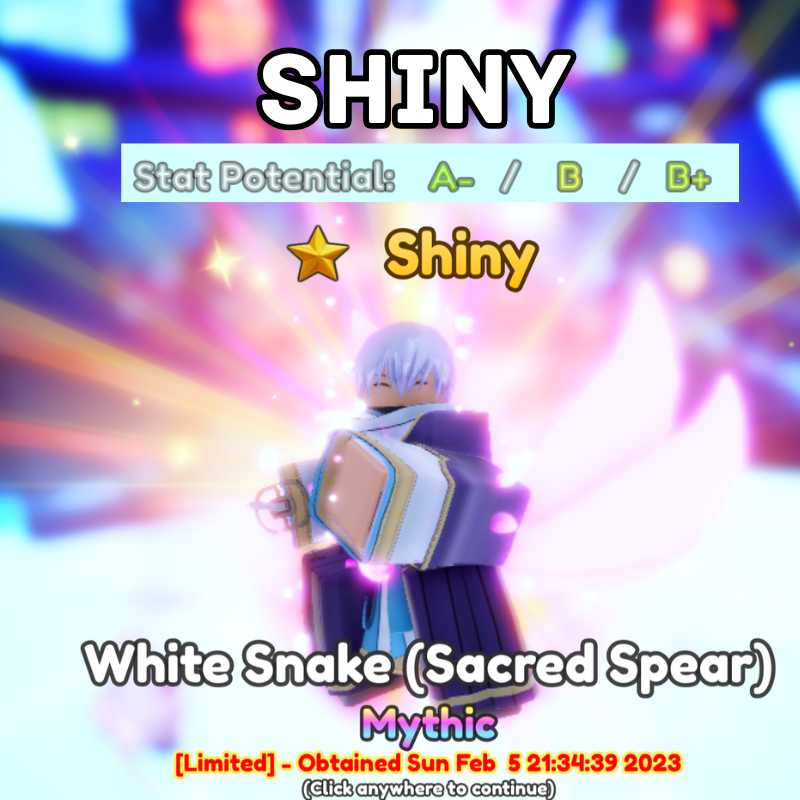 A192Shiny Ging - Anime Adventures - Instant Delivery