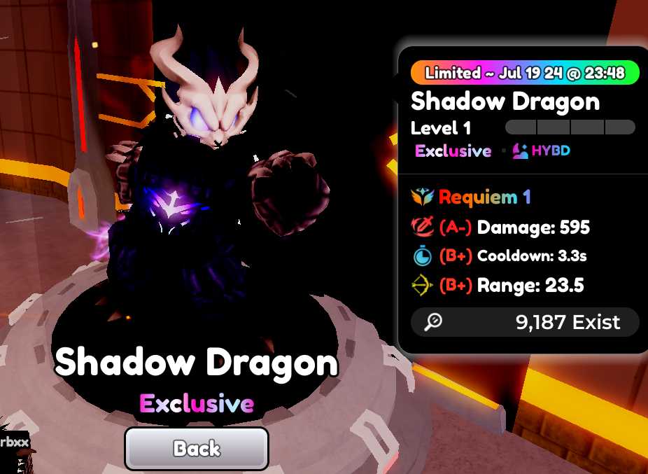 Shadow Dragon Requiem A- B+ B+ Anime Defenders