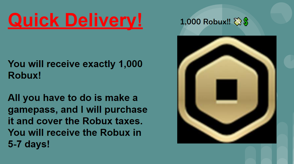1,000 Robux