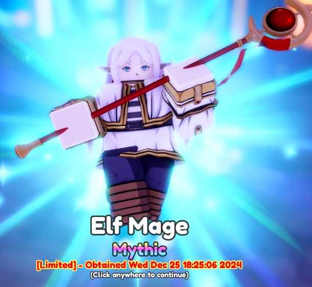 Mythical:Frieren | [Anime AdventureS]| Roblox | 100% [Instant] ID.01