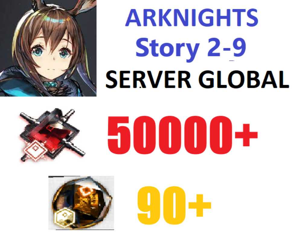 【Server Global】50000 Orundum + 90 Originite Prime | Story 2-9 | Reroll ...