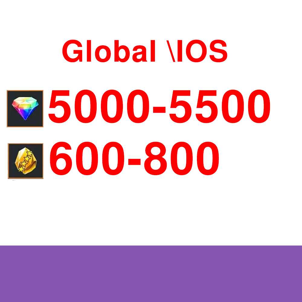 Global [IOS/Only][5000-5500RD][600-800GF][100% Safe Account]
