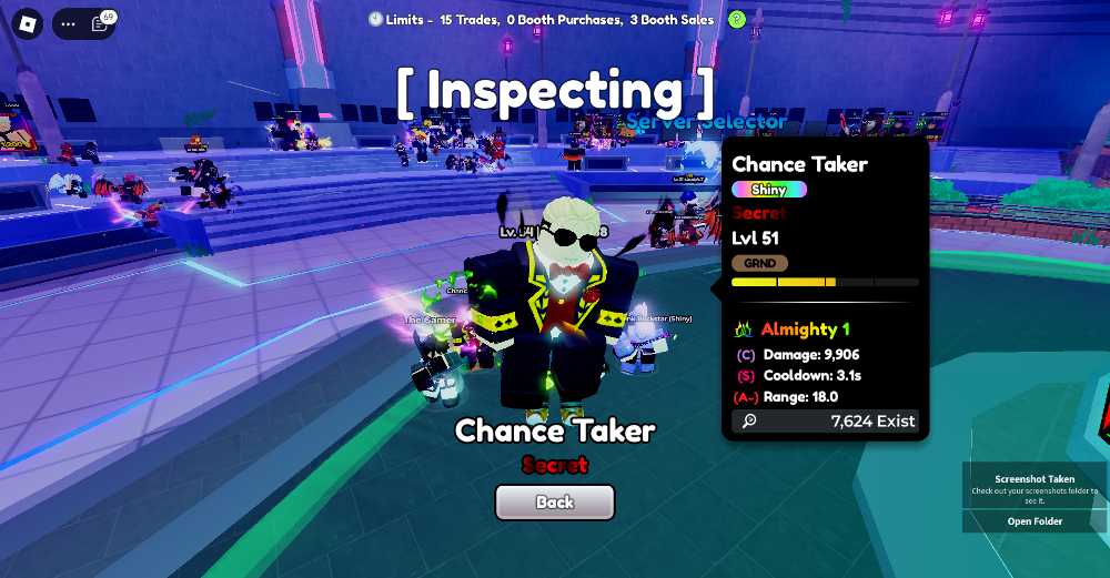 Anime Defenders / Chance King Shiny Almighty