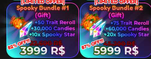 Spooky Bundle COMBO 1 and 2 / Anime Adventure (AA) / Roblox