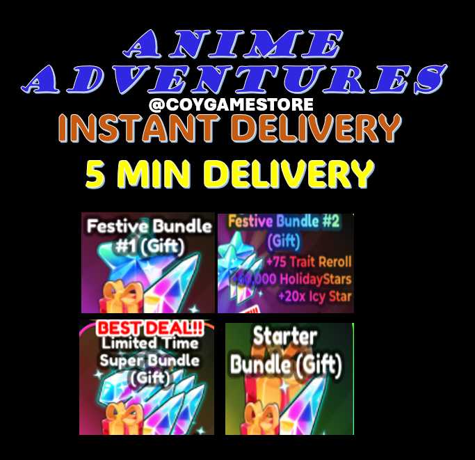 (INSTANT DELIVERY) Anime Adventures Limited Time Super Bundle + Festive ...