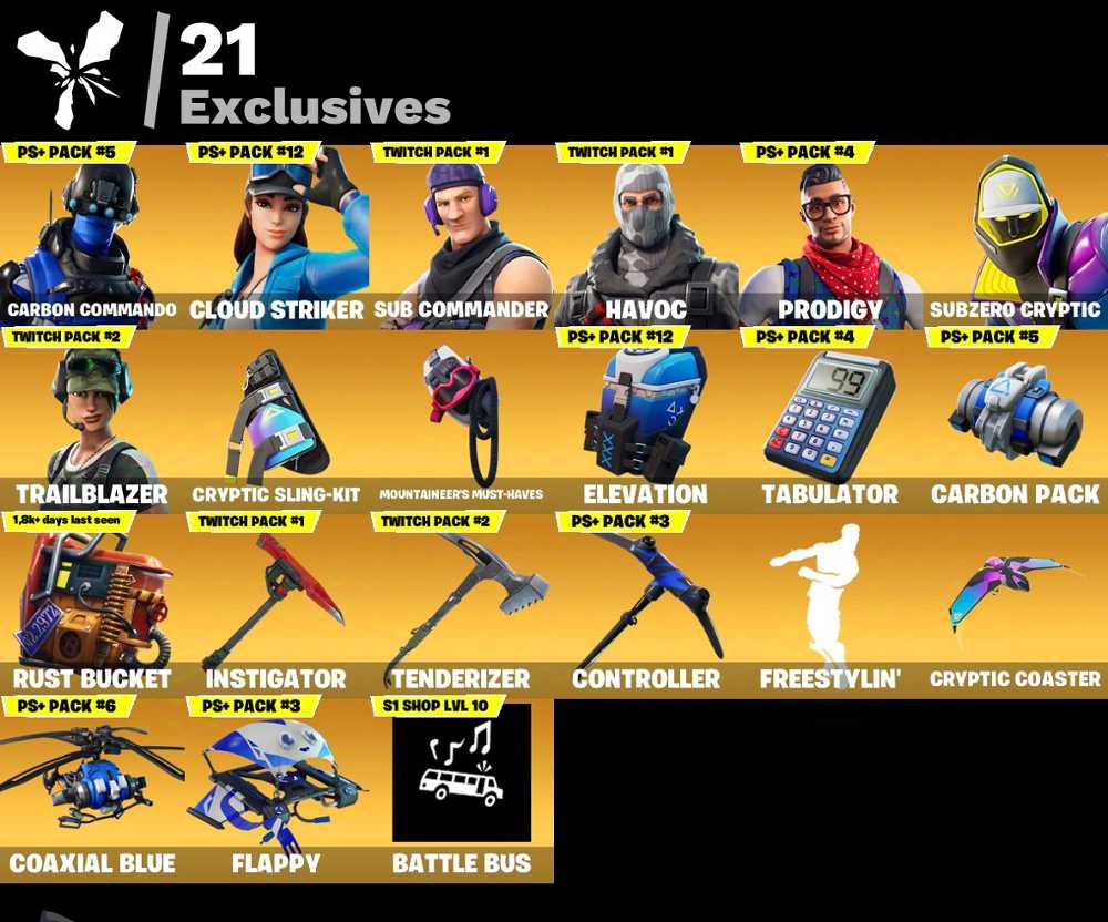 [PC/XBOX] 26skins|Carbon Commando Cloud Striker Sub Commander Havoc ...