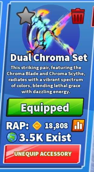 Dual Chroma Set / Blade Ball / Roblox