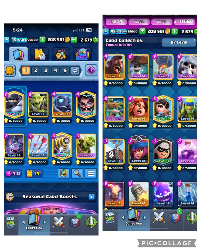CR21 !! {RARE-7796 ATB}KT-14, LEVEL-45, 27 CARDS MAX LEVEL 14, 5 LEVEL ...