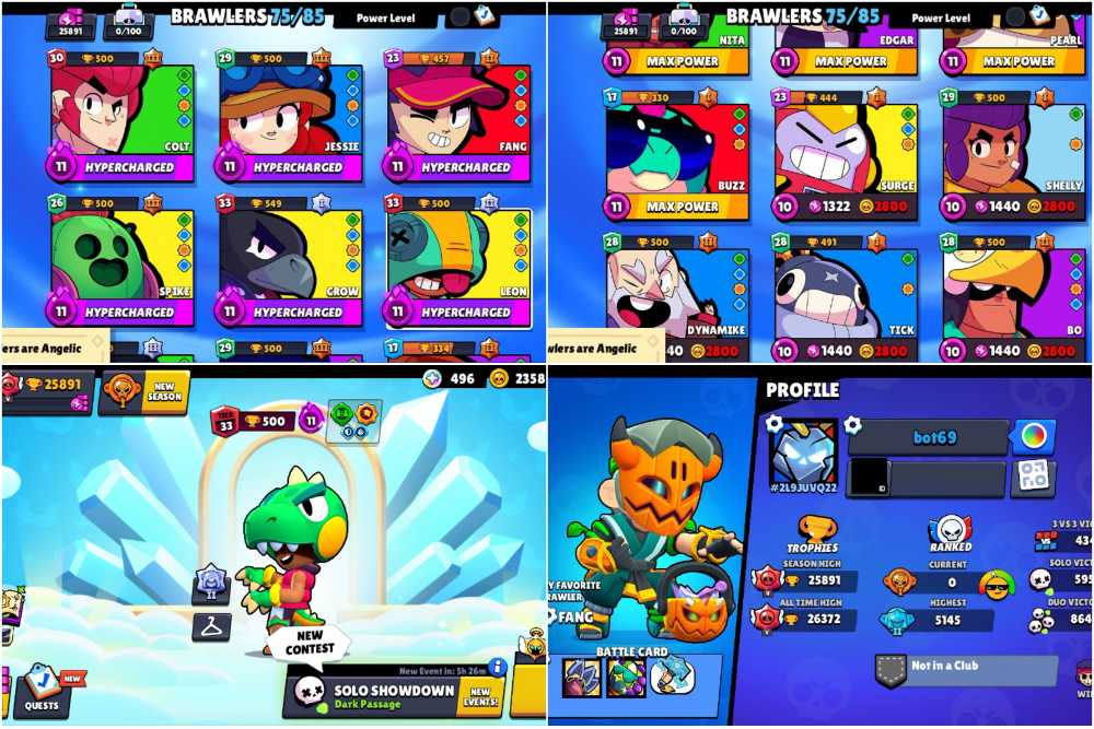 Superb** 9 Max 6 Hypercharged [ 26000 Trophies ] Premium 73 Skins ...