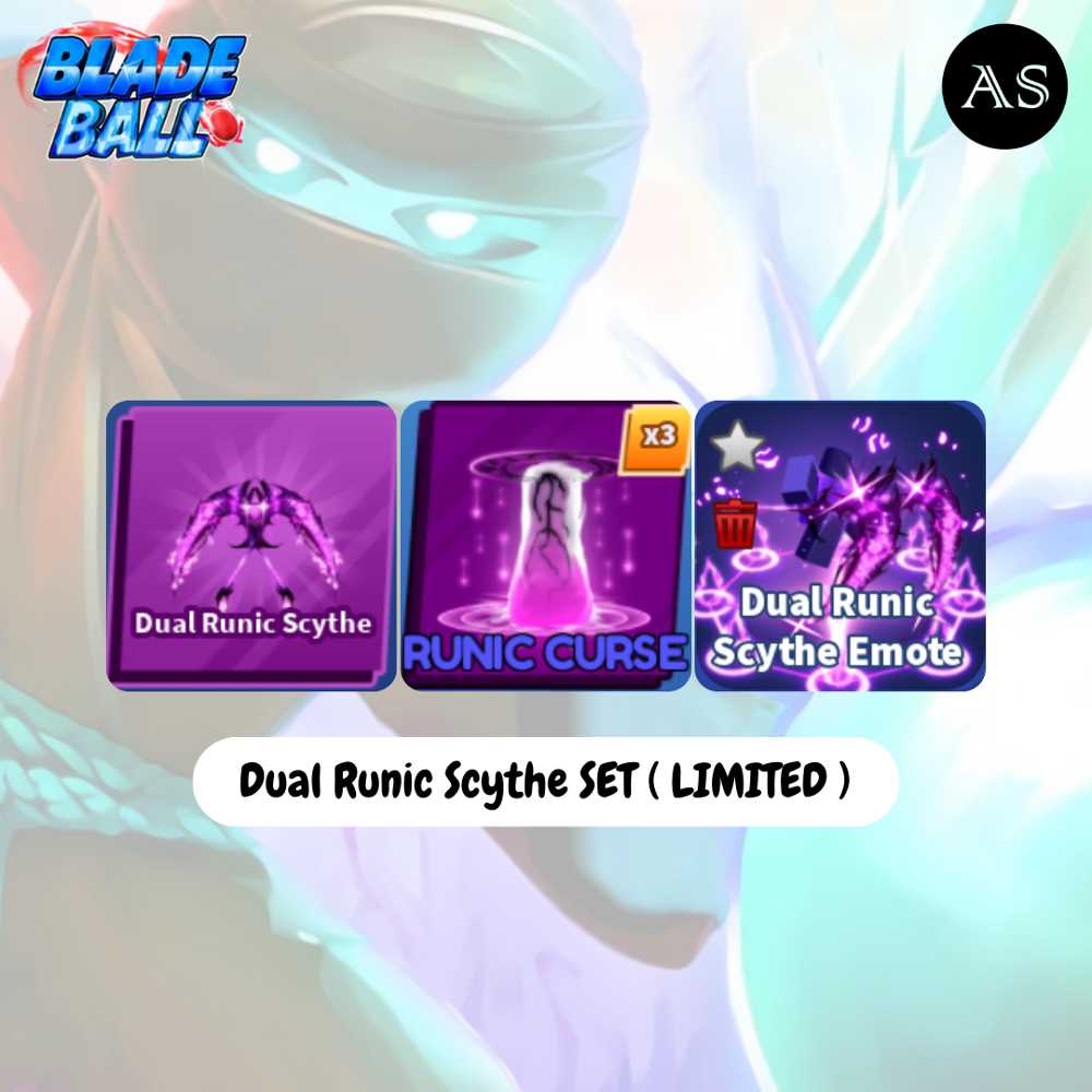 Dual Runic Scythe Set ( Limited ) [ Blade Ball ]