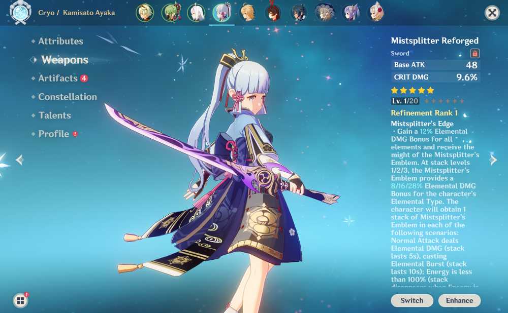 ASIA AR10 | DOUBLE SIGNATURE Ayaka Mistsplitter + Shenhe Calamity ...